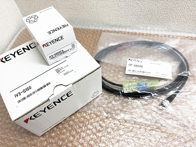 【未使用】未使用品 KEYENCE IV3-G120 IV3-G500CA OP-88648 AI搭載 画像判別センサ IV3 シリーズセット ...