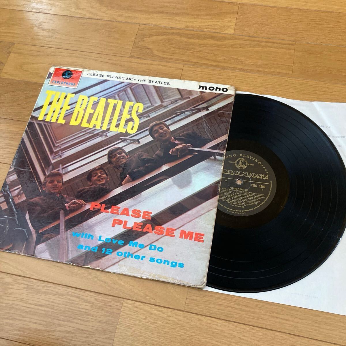 【やや傷や汚れあり】BEATLES Please Please Me ゴールドパーラフォン 英国オリジナルモノラル盤 Northern ...
