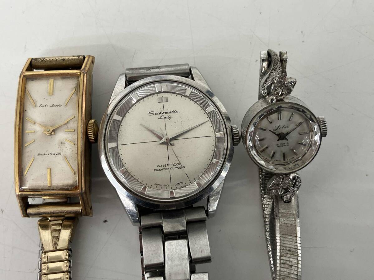 【傷や汚れあり】【国産アンティーク3本セット・未OH現状品】SEIKO/Seikomatic Lady , Seiko Birdie ...