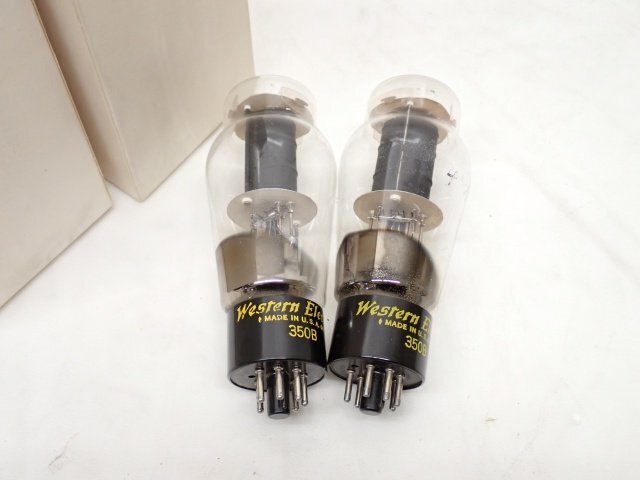【傷や汚れあり】Western Electric/WE ウエスタンエレクトリック 真空管/出力管 350B 2本 (1) ¶ 712AF-6の ...