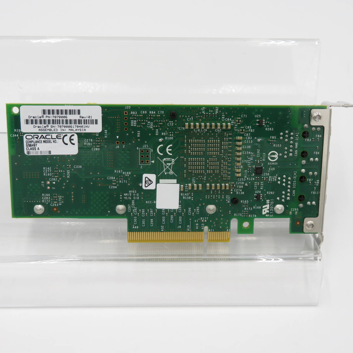 【目立った傷や汚れなし】Dual Port 10GbE PCIe2.0 Low Profile Base-T / 7070006 10Gb ...