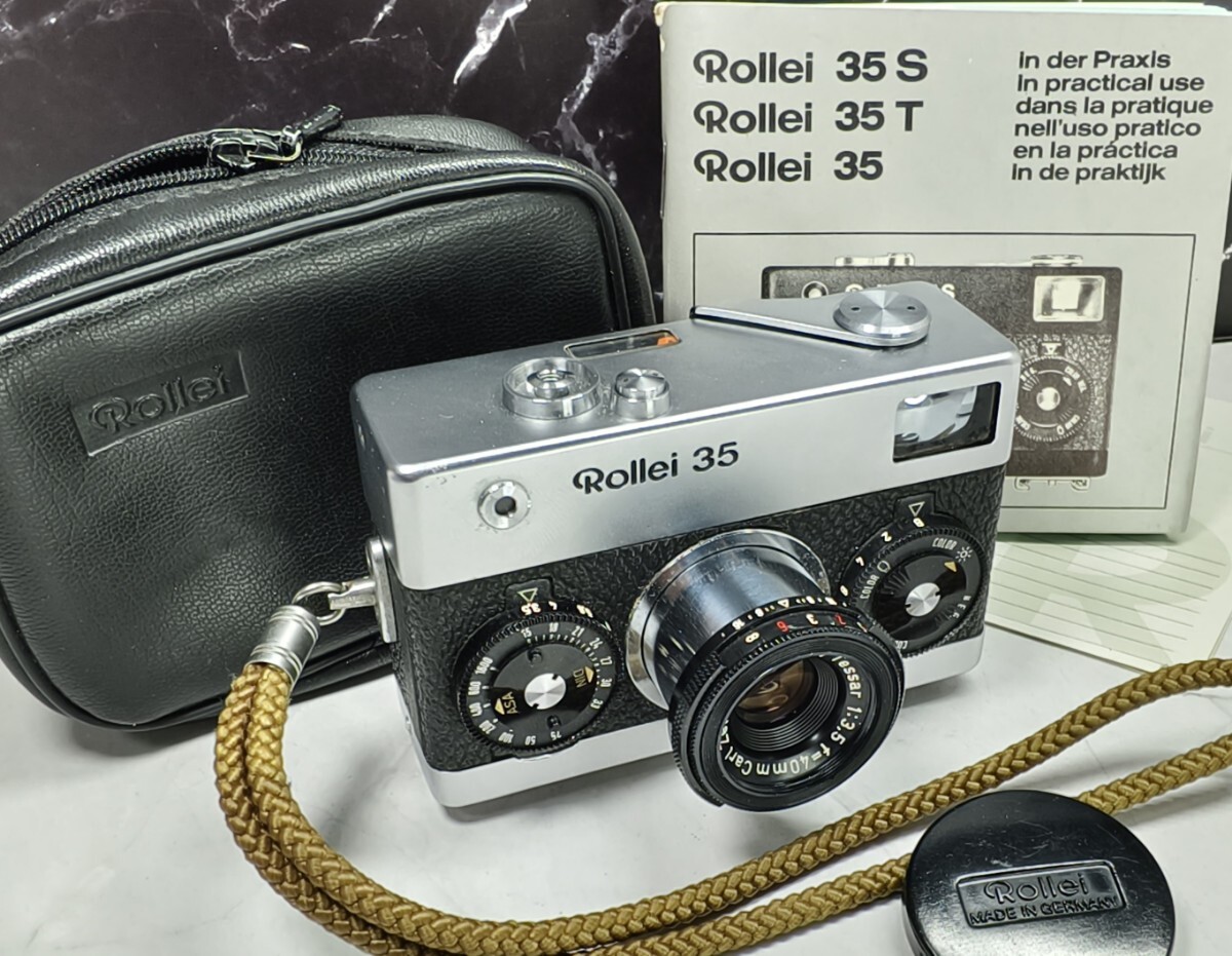 【目立った傷や汚れなし】【終活コレクション整理】 Rollei 35 ドイツ製 「鷹の目」テッサー搭載モデル 各動作良好 シャッター快調 露出計OK 光学良好 ローライの落札情報詳細 ...
