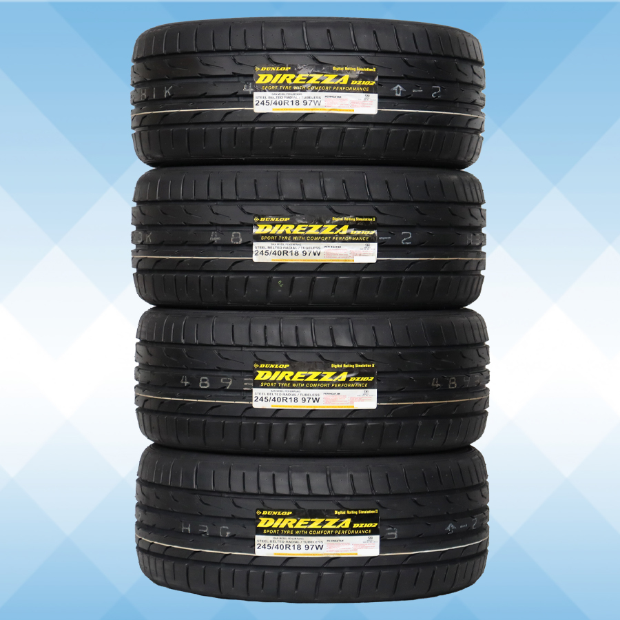 【未使用】245/40R18 97W XL DUNLOP ダンロップ ディレッツァ DIREZZA DZ102 24年製 送料無料 4本セット税込 \53,200より 1の落札情報詳細 ...