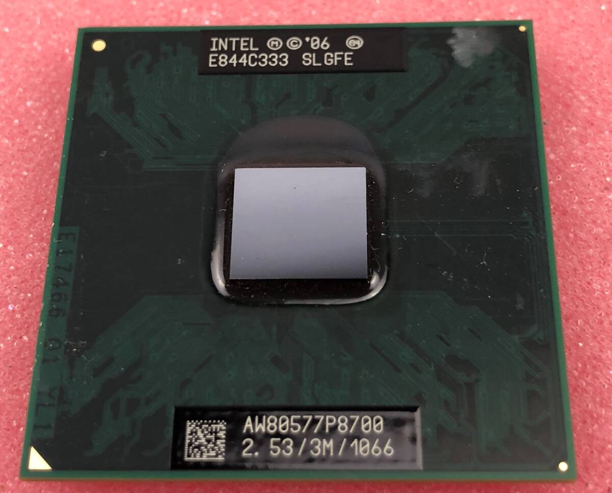 【未使用に近い】【中古パーツ】複数購入可 CPU Intel Core 2 Duo P8700 2.53GHz SLGFE Socket P 2コア2スレッド動作品 ノートパソコン用の落札情報 ...