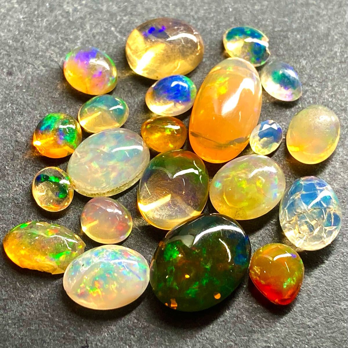 【やや傷や汚れあり】1円〜!!遊色効果!!〔天然ウォーターオパール・ファイアオパールおまとめ35ct〕a 約7g ルース 裸石 宝石 water fire opal w1マ23の落札情報詳細 ...