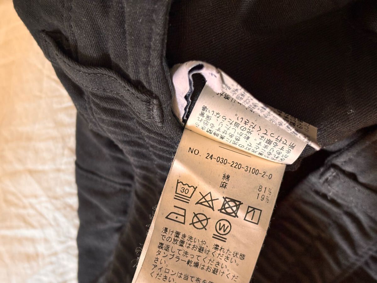 【目立った傷や汚れなし】∞ 2024ss FRAMeWORK フレームワーク コットン リネン ストレート パンツ 40 リラックス イージー ブラック 黒 ∞の落札情報詳細 - Yahoo ...