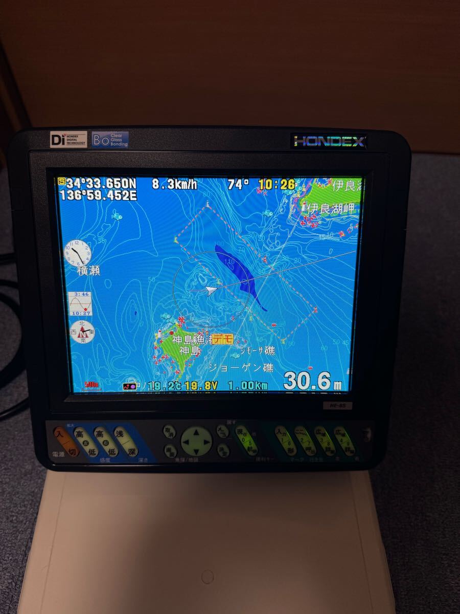 【目立った傷や汚れなし】ホンデックス HE-8S GPS魚探 HONDEXの落札情報詳細 - Yahoo!オークション落札価格検索 オークフリー