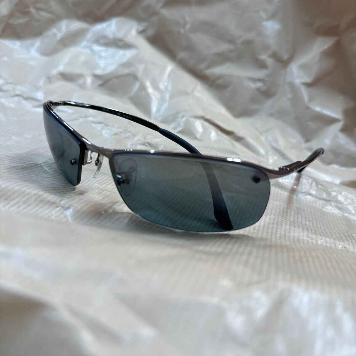 【未使用に近い】RayBanレイバン 偏光サングラス RB3183 004/82 63サイズ 釣り バネ蝶番 メガネ メンズ スポーツ ...