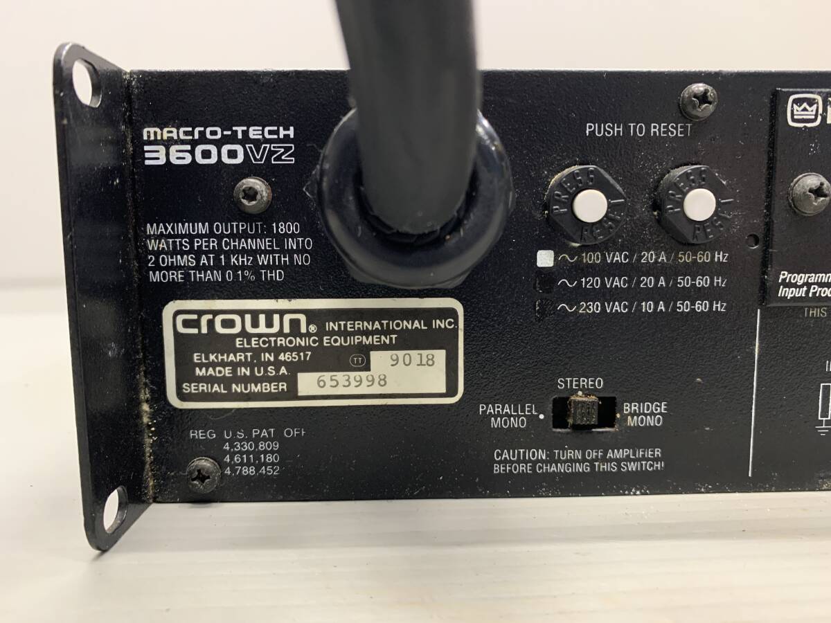 【傷や汚れあり】AMCRON MACRO-TECH 3600VZ (＃1)の落札情報詳細 - Yahoo!オークション落札価格検索 オークフリー