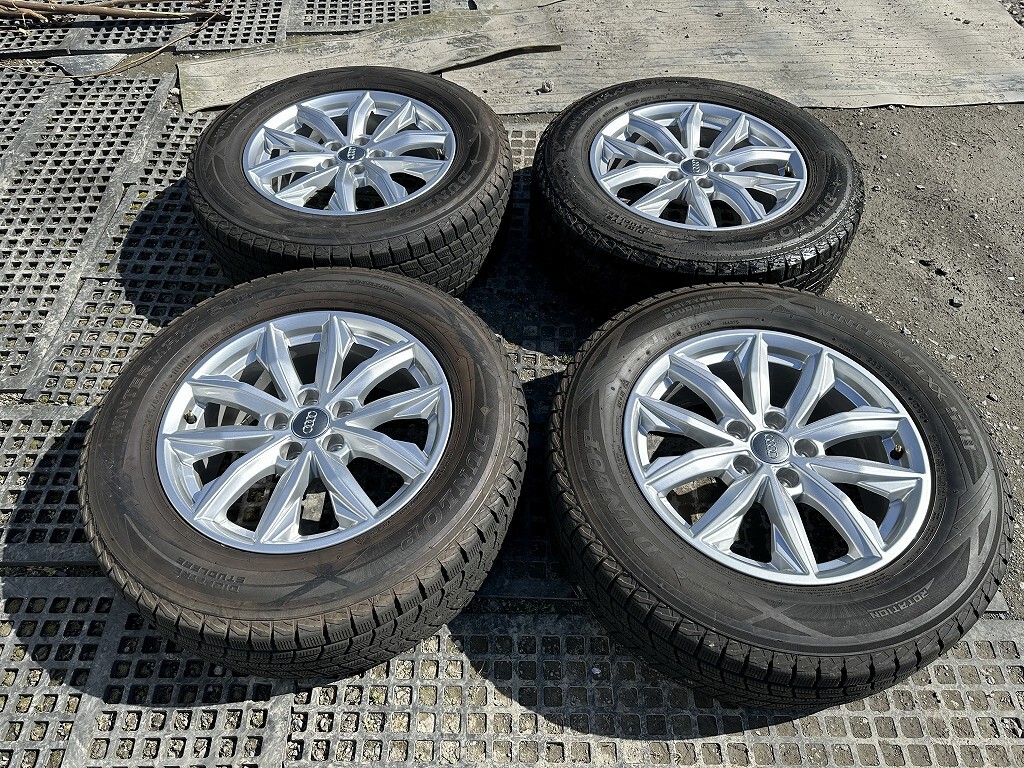【やや傷や汚れあり】アウディ FY Q5 純正 ウィンターオプション 17in 7J +34 PCD112/5H DL WINTER MAXX SJ8 235/65R17【中古/埼玉より発送 ...