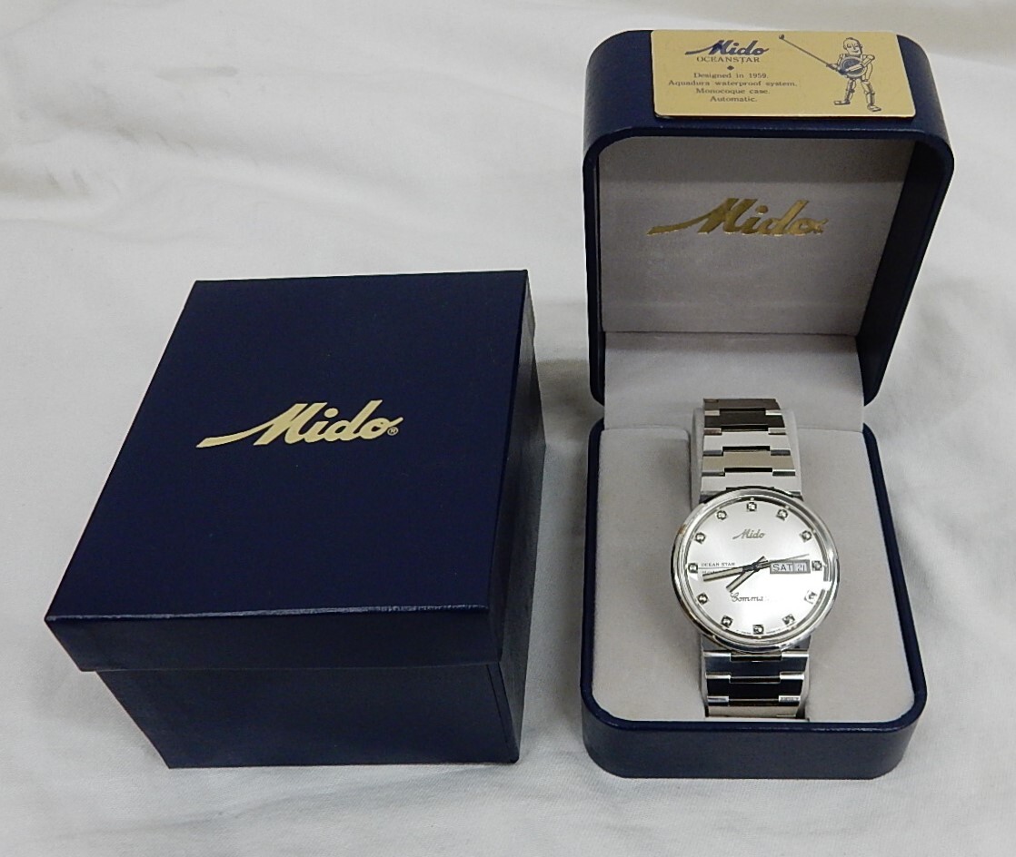 【目立った傷や汚れなし】【中古動作品】 MIDO ミドー オーシャンスター デイトデイ 8269 自動巻 メンズ 腕時計 銀色文字盤 SWISS MADE オリジナルケース付の落札情報詳細 ...