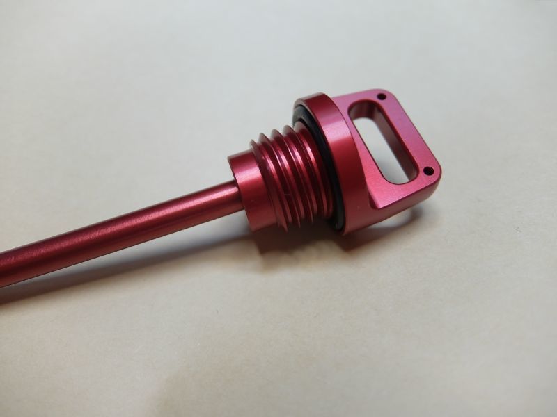 【未使用】【送料込み】 アルミ オイルレベルゲージ レッド RZ250 RZ250R RZ350 RZ350R 4L3 29L 1AR 3HM 1XG 51L 4U0 52Y 31K 29K ...