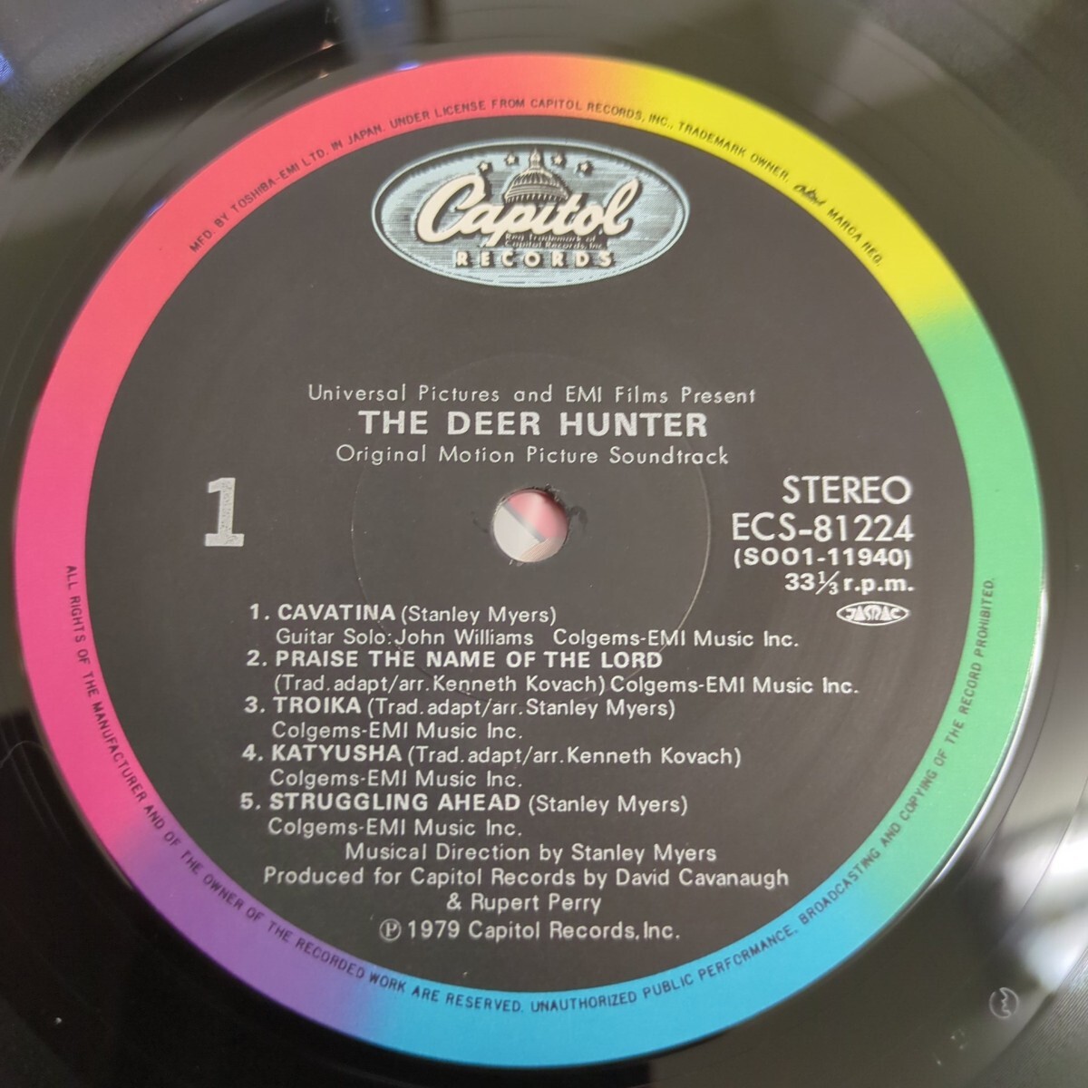 【目立った傷や汚れなし】即決 LP 美盤 帯付 The Deer Hunter ディア・ハンター (Original Motion ...
