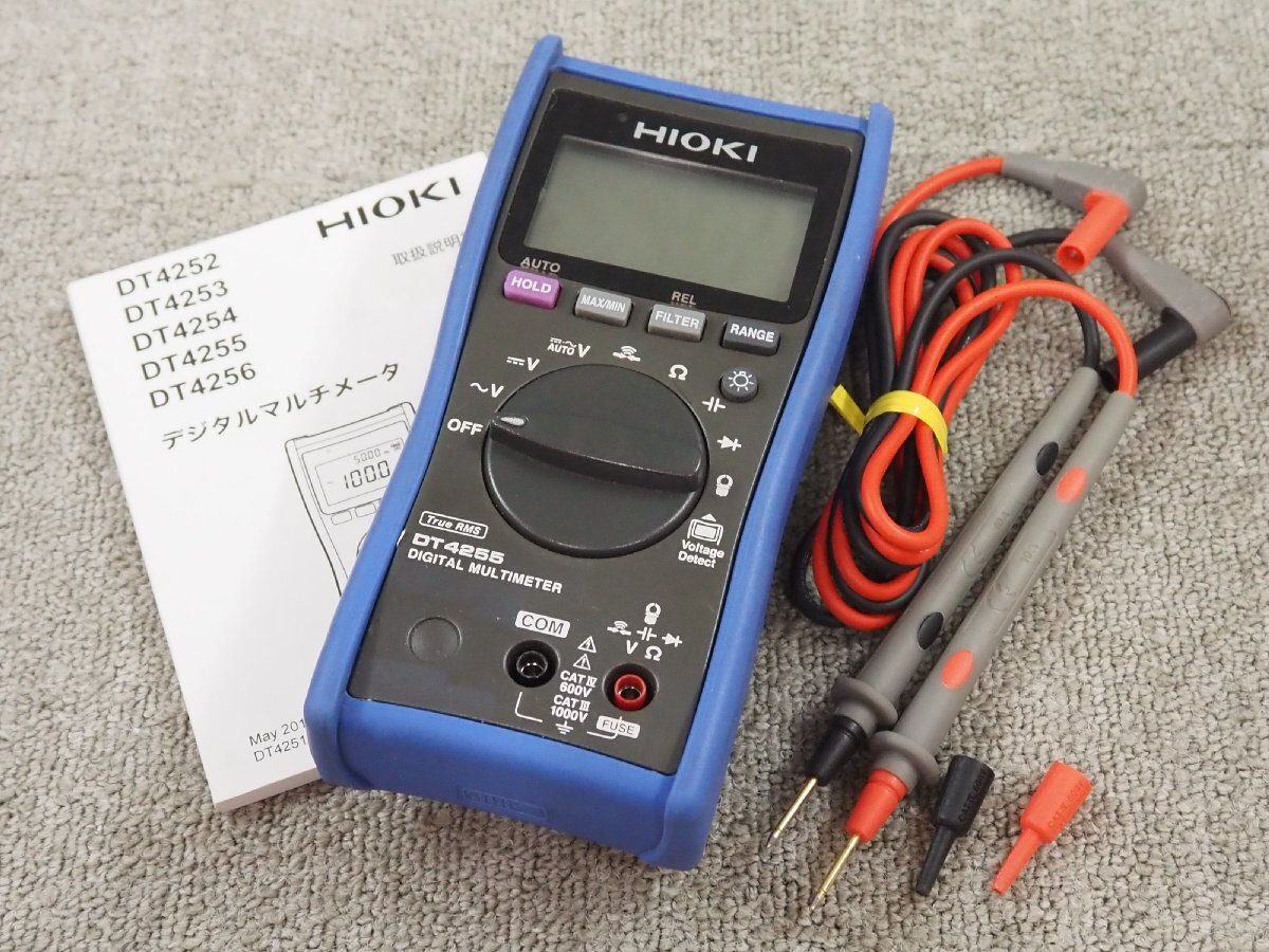 【やや傷や汚れあり】[0124] ☆ HIOKI/日置 デジタルマルチメータ / DIGITAL MULTIMETER DT4255 ☆の落札情報詳細 - Yahoo!オークション落札価格検索 ...