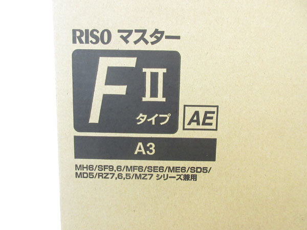 【未使用】送料300円(税込) nd086 RISO 印刷機純正マスター F2タイプAE A3 2本入(S-8131)【シンオク】の落札情報 ...