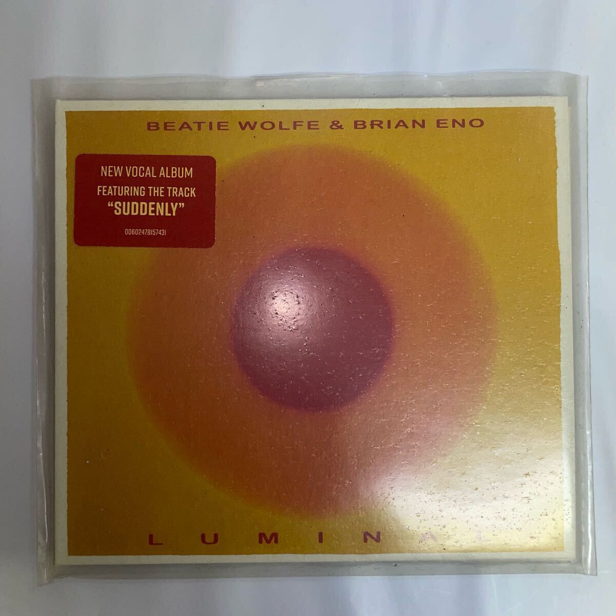 【未使用に近い】[新品同様] CD / Brian Eno & Beatie Wolfe LUMINAL / Verve Records 00602478157332 / ブライアン・イーノの ...