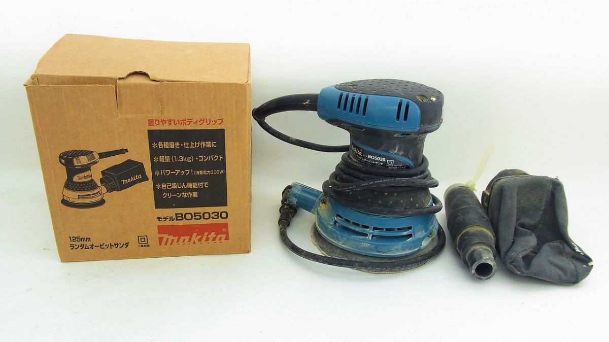 【傷や汚れあり】K902-J39-42 makita マキタ 125mm ランダムオービットサンダ BO5030 通電未確認 現状品④の落札情報詳細 - Yahoo!オークション落札価格検索 ...