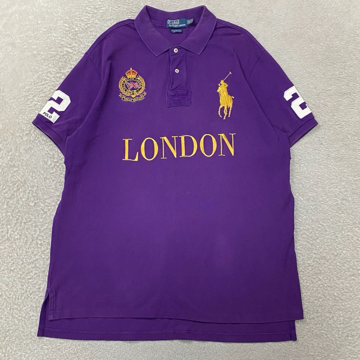 【やや傷や汚れあり】POLO Ralph Lauren ラルフローレン ポロシャツ ビッグポニー 半袖 ナンバー 2 パープル メンズ XXL カスタムフィット の落札情報詳細 - Yahoo ...