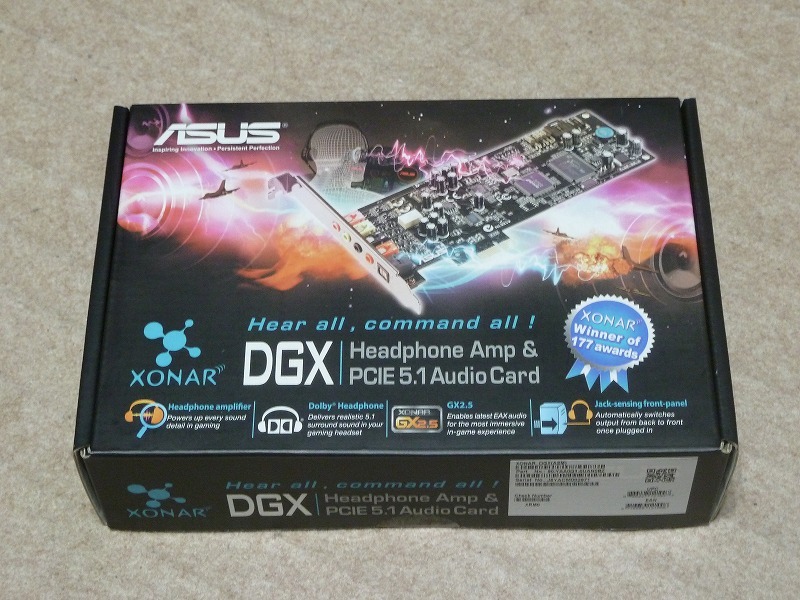 【未使用】【出品のため外箱のみ開封・未使用品 サウンドボード】 ASUS XONAR DGX 【NC/NRにて】 の落札情報詳細 - Yahoo!オークション落札価格検索 オークフリー