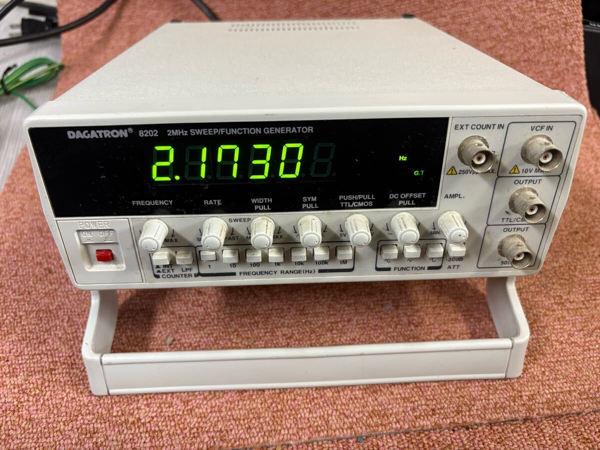 【目立った傷や汚れなし】DAGATRON 8202 2MHz SWEEP FUNCTION GENERATOR ファンクションジェネレータ FG-8210 T63の落札情報詳細 - Yahoo ...