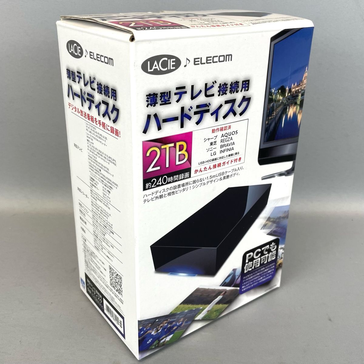 【やや傷や汚れあり】【婀】③ ELECOM エレコム 外付けハードディスク LACIE LCH-DB2TUTVS 2TB HDD ハードディスク ドライブ G16ID8の落札情報詳細 ...