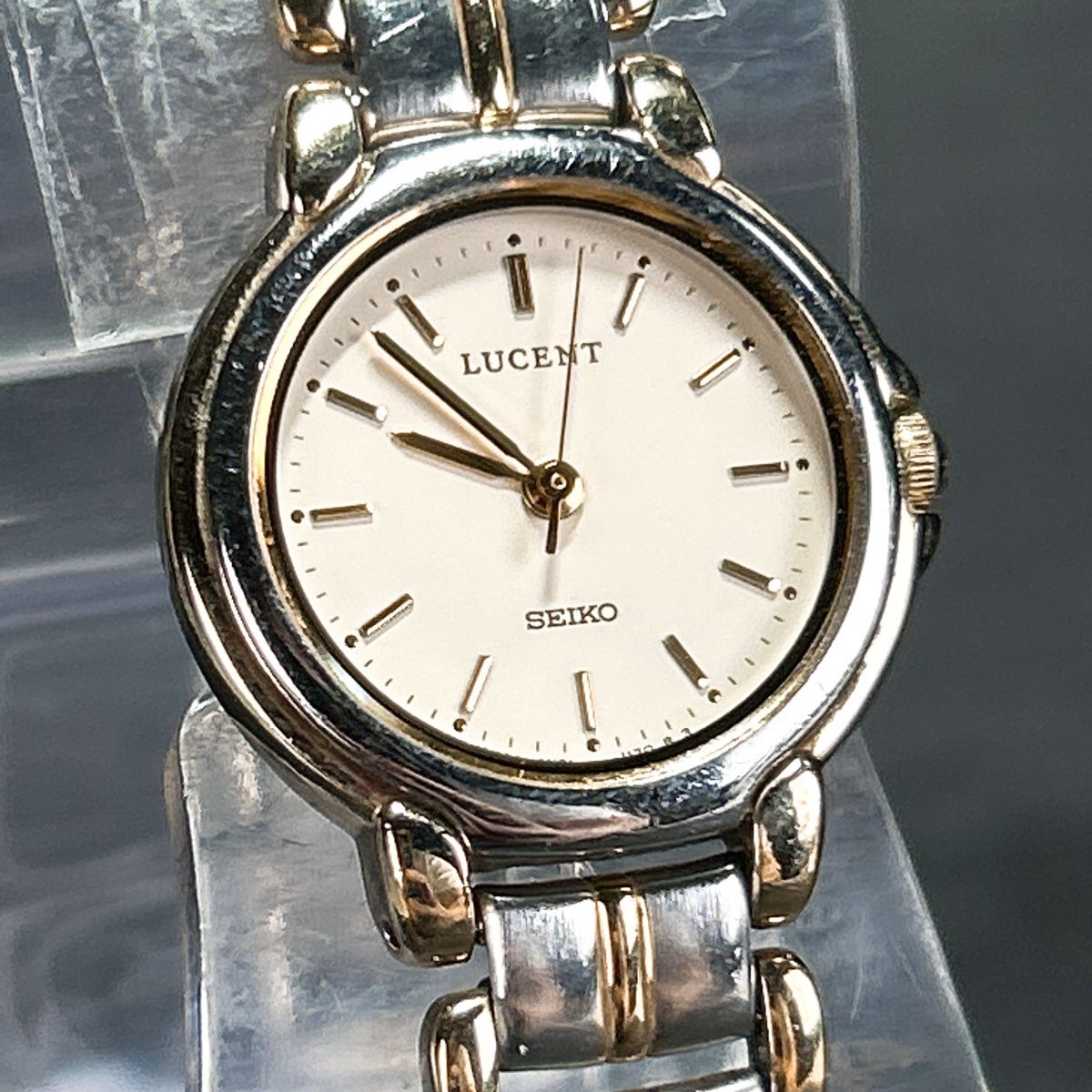 【目立った傷や汚れなし】美品 SEIKO セイコー LUCENT ルーセント 4N21-0610 腕時計 アナログ クオーツ 3針 メタルバンド シルバー ステンレススチール ラウンドの落札 ...