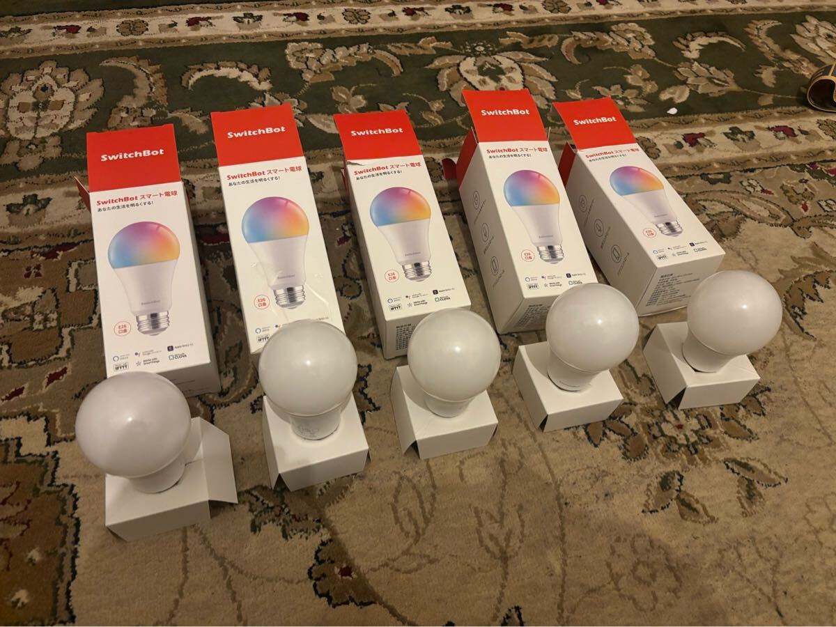 【目立った傷や汚れなし】売り切り 5個セット SwitchBot LED電球 スマートライト アレクサ スマートホーム - スマート電球 E26 スイッチボット 調光調色 広配光の落札情報詳細 ...