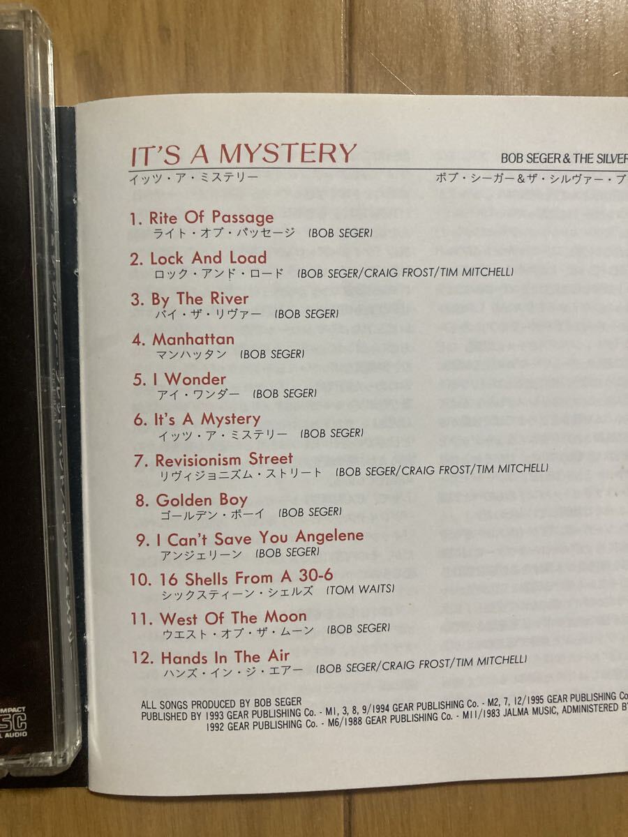 【やや傷や汚れあり】 《帯無》【ボブ・シーガー】『イッツ・ア・ミステリー（IT'S A MYSTERY）』CD☆☆☆☆の落札情報詳細 ...