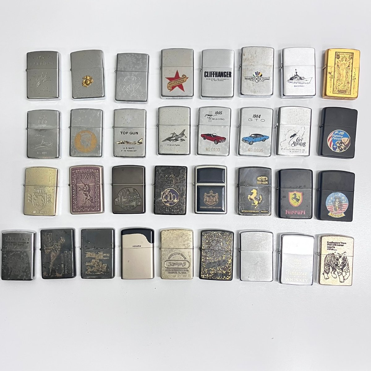 【目立った傷や汚れなし】【長期保管品】『10-031』Zippo TOP GUN UNICORN 60th RENOMA AIR FORCE ...
