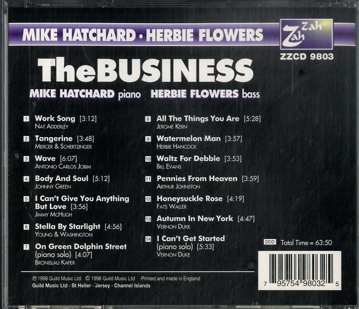 D00086914/CD/Mike Hatchard & Herbie Flowers「The Business」の落札情報詳細 - ヤフオク ...