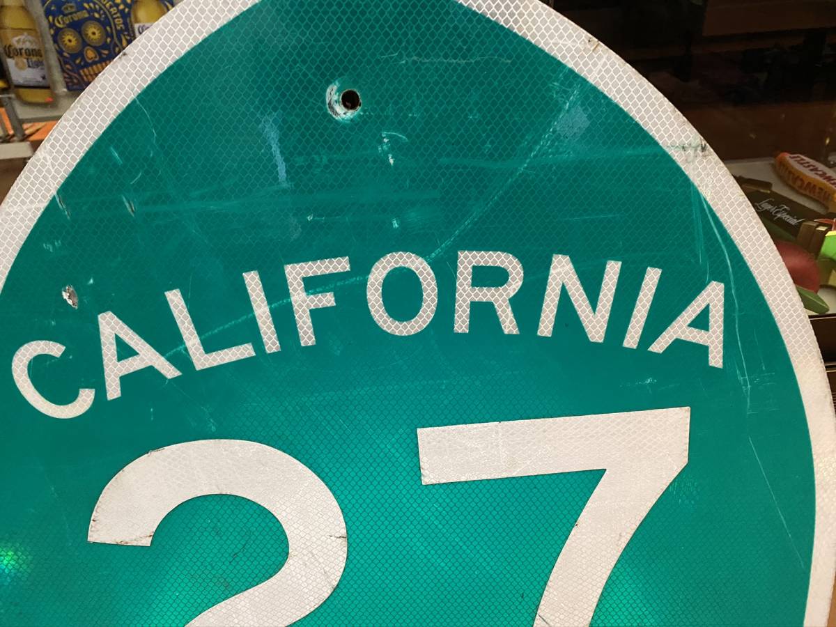 INTER STATE 15 スクエア E109 道路標識 ロードサイン 本物 ガレージ インテリア アメリカ雑貨 カリフォルニア ロサンゼルス USA