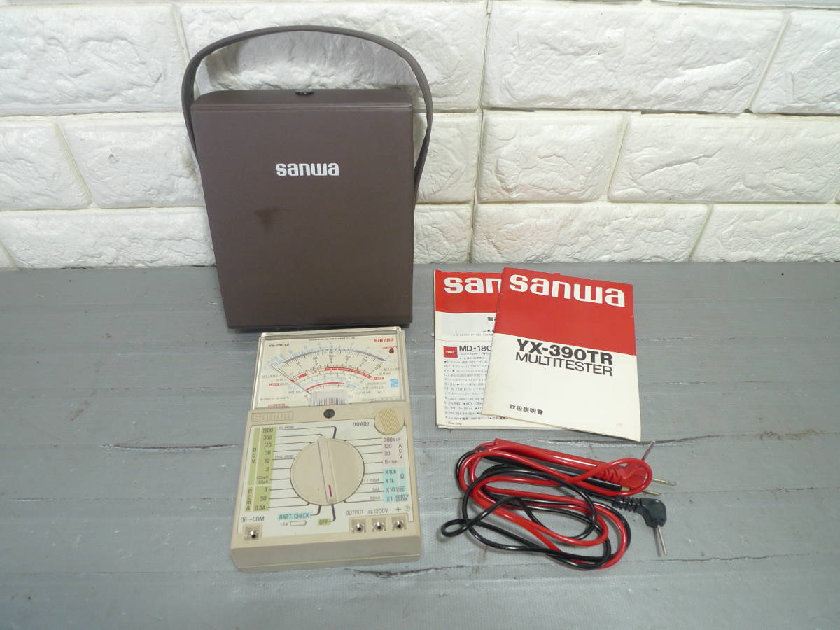 動作確認済 SANWA（三和） アナログマルチテスター YX-390TR SKN-1773の落札情報詳細 - ヤフオク落札価格検索 オークフリー