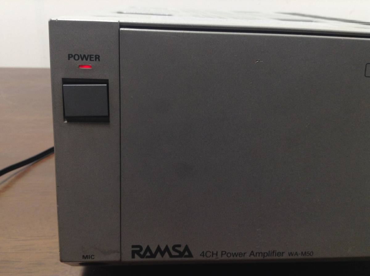 Panasonic パナソニック WA-M50 RAMSA ラムサ 4ch パワーアンプ【中古/現状品/通電確認のみOK/動作未確認】の落札 ...