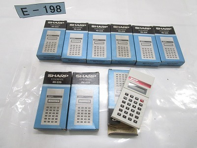 【山賊村】シャープ SHARP RV-225 ELSIMATE 電卓 長期保管品 計9点 宅60 E-198の落札情報詳細 - ヤフオク落札価格検索 オークフリー