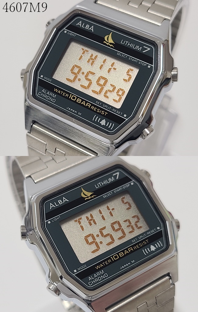 ★稼働品 SEIKO セイコー ALBA アルバ LITHIUM7 ALARM CHRONO アラームクロノ W309-4210 クォーツ デジタル メンズ 腕時計 4607M9-30 の落札 ...