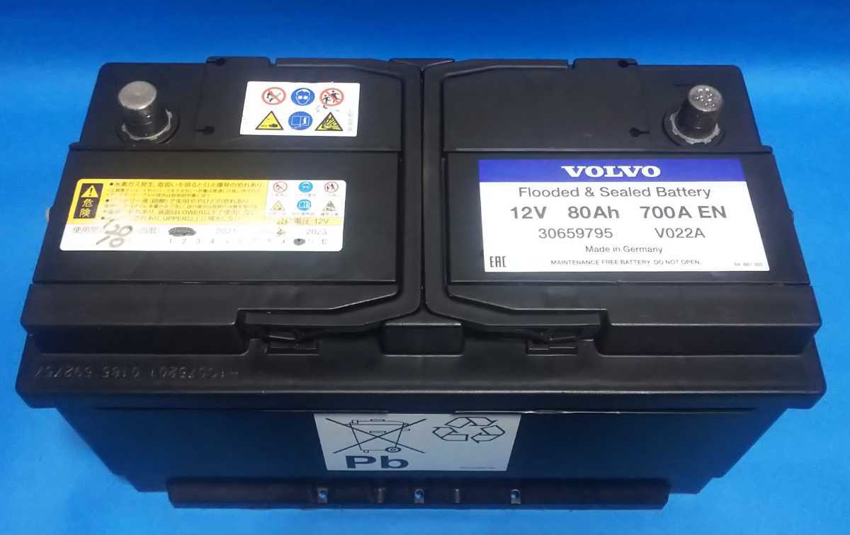 2020年製品★使用期間2ヶ月未満★ほぼ新品同様★ボルボ純正バッテリー★30659795★12V80Ahの落札情報詳細 - Yahoo ...
