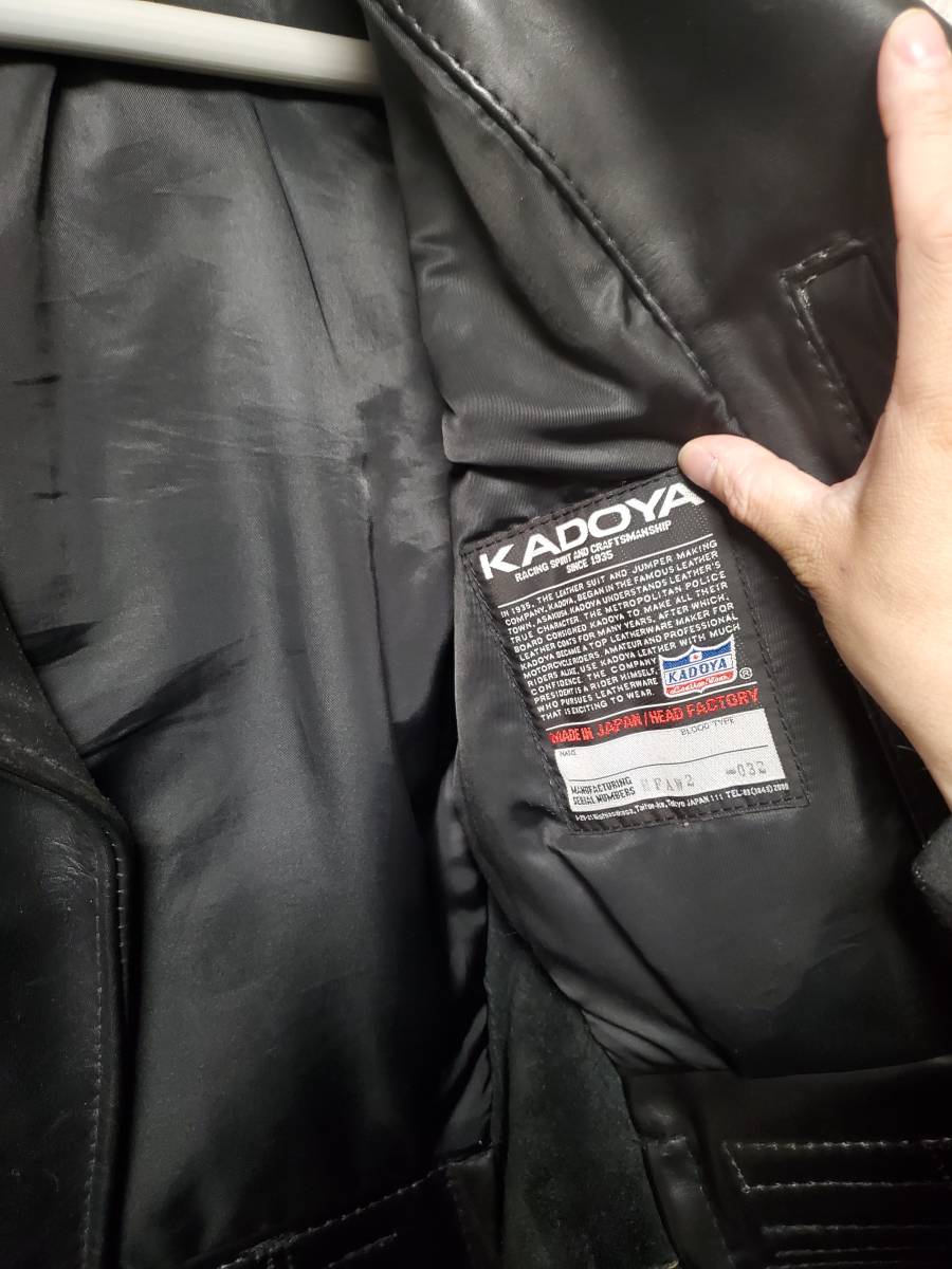 KADOYA カドヤ ヘッドファクトリー ライダース AW-2 LL 検 ラングリッツ ルイスレザーの落札情報詳細 - Yahoo!オークション落札価格検索 オークフリー