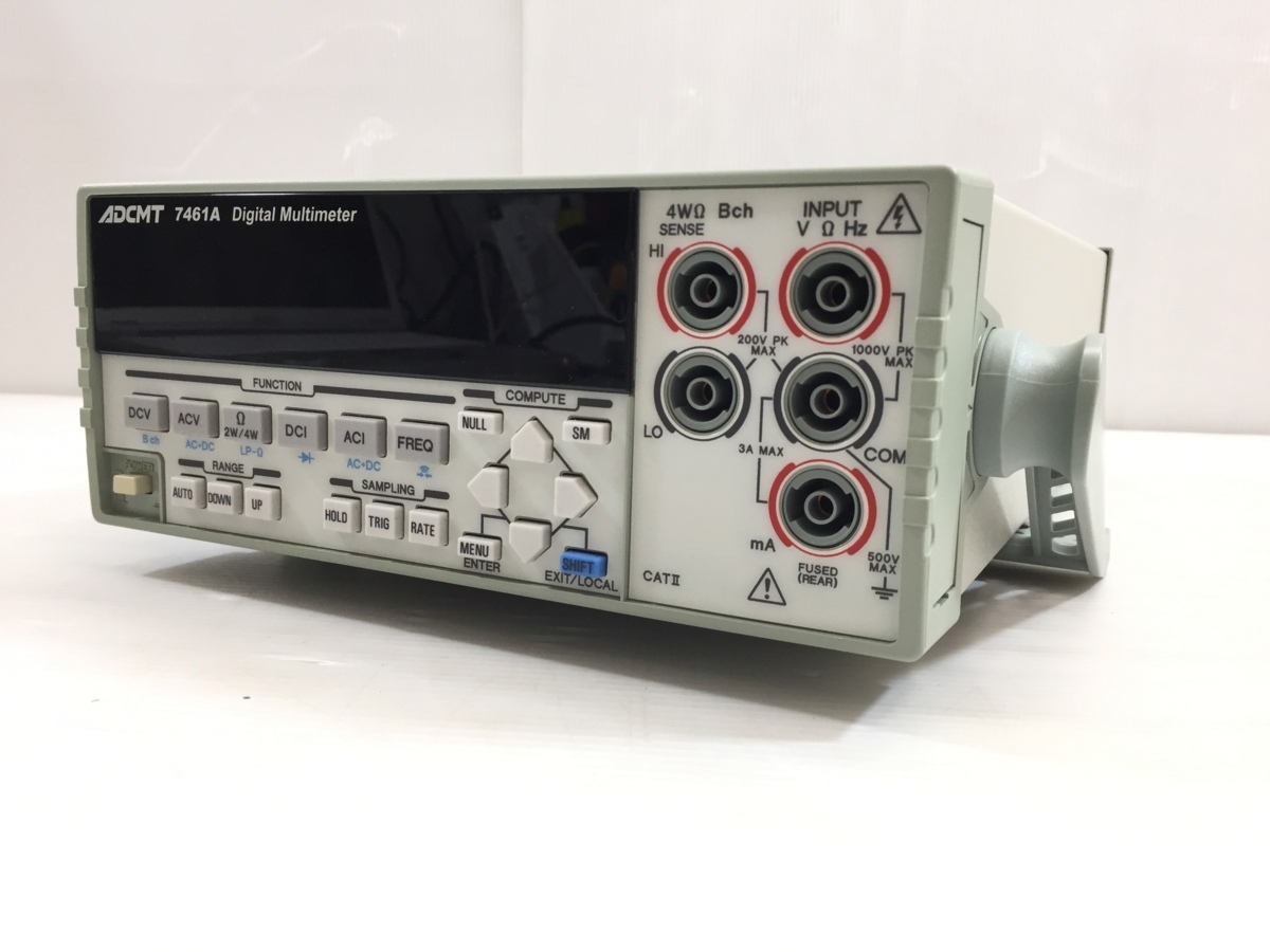 通電OK★ADCMT デジタルマルチメーター Digital Multimeter 6桁半表示 高速サンプリング：20000回/秒 7461A ...