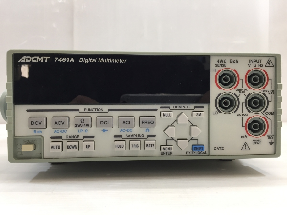通電OK★ADCMT デジタルマルチメーター Digital Multimeter 6桁半表示 高速サンプリング：20000回/秒 7461A ...