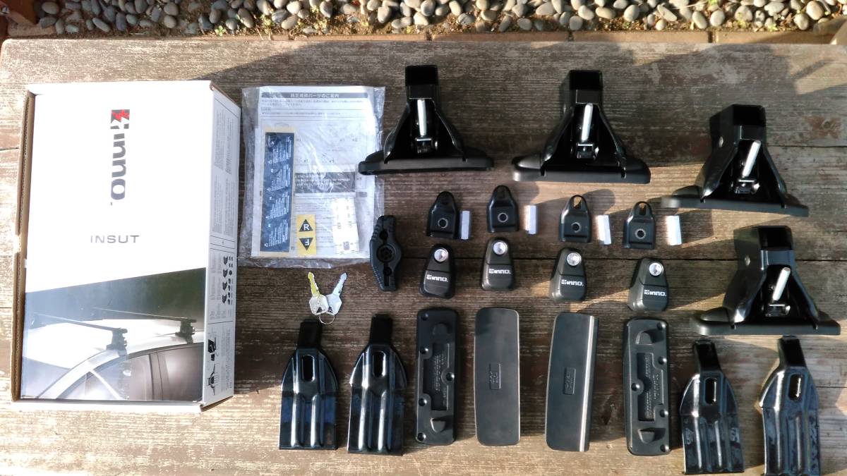 カーメイト INNO INSUT ルーフオンタイプステー、取付フックK355 2点セット トヨタ カローラルミオンの落札情報詳細 - ヤフオク落札価格検索 オークフリー