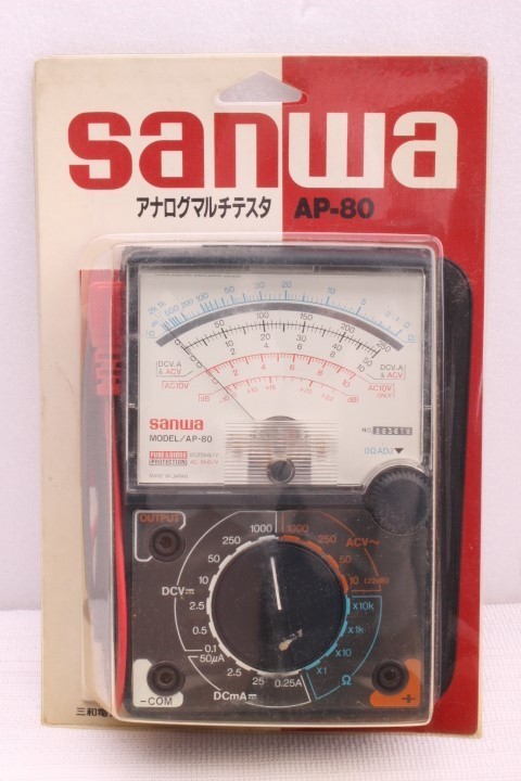【新品】SANWA 三和 AP-80 アナログマルチテスタ 未開封品 4547の落札情報詳細 - Yahoo!オークション落札価格検索 オークフリー