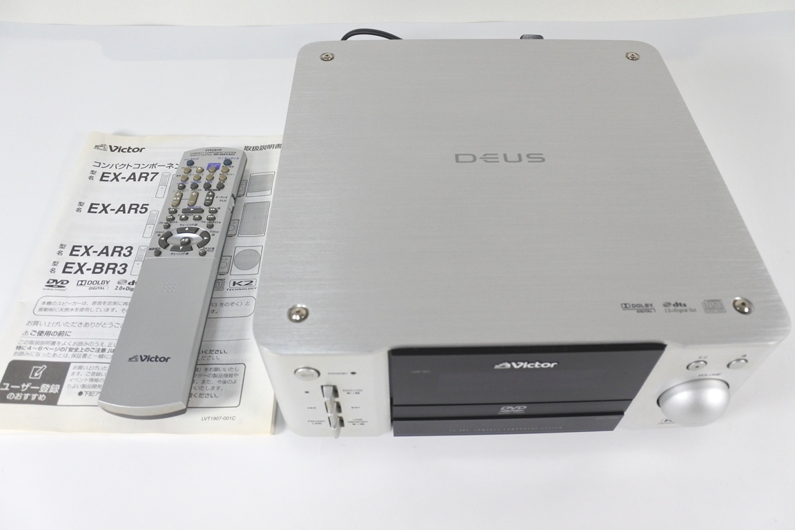 JVCケンウッド ビクター コンポ DVDシステム EX-AR3 取扱説明書 リモコン付 A06105の落札情報詳細 - Yahoo!オークション落札価格検索 オークフリー