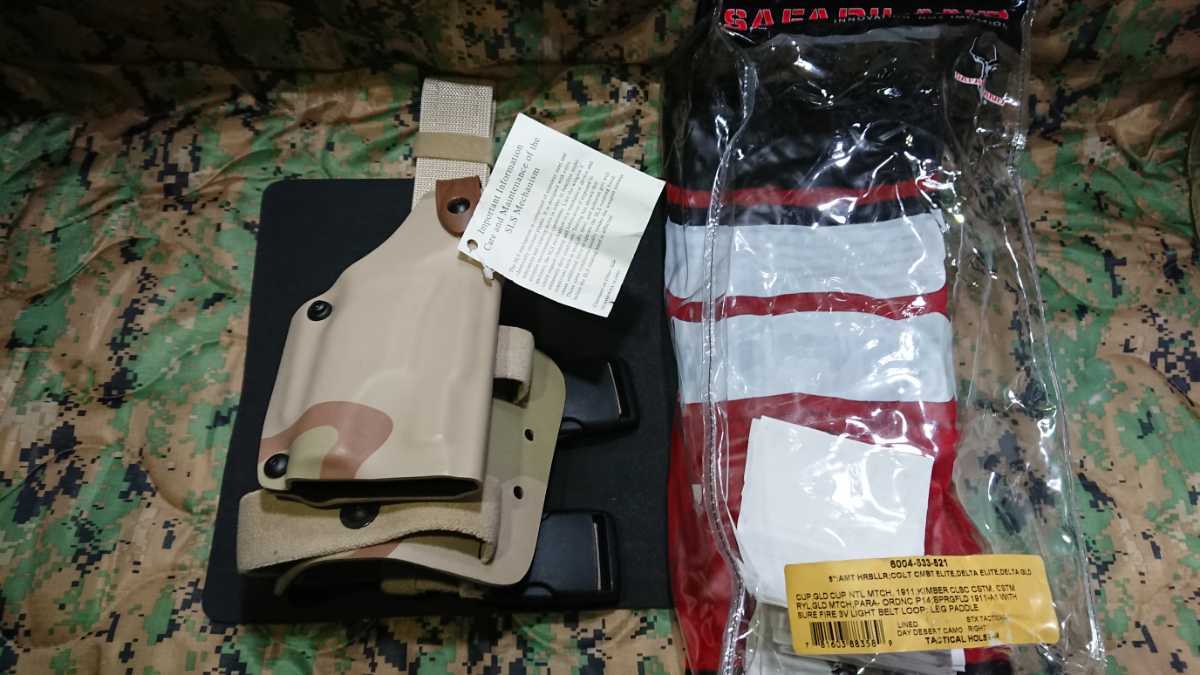 SAFARILAND 6004 for 1911 LASER PRODUCTS SUREFIRE 310 310R 3C RH HOLSTER ...