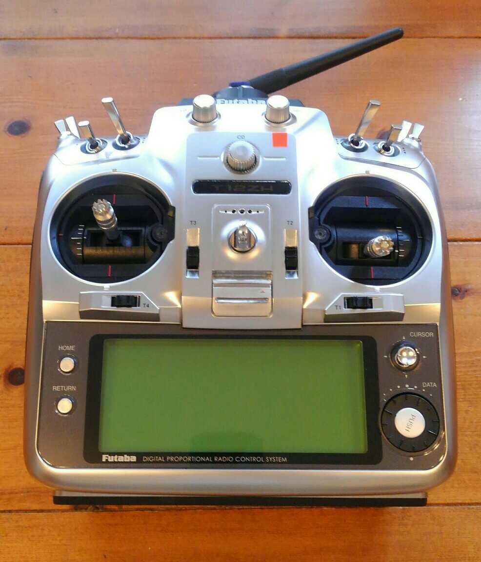 ②フタバ 送信機 Futaba T12ZH 2.4G TM-14 FASST モジュール付き 電池付き 説明書無し 充電器無し 動作確認済み ...