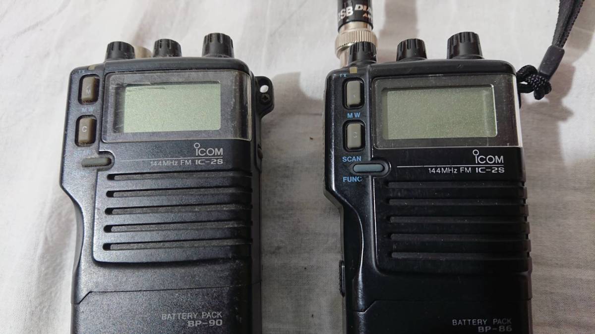 0726-07 ICOM アイコム IC-2S ハンディ機 BP-86 BP-90 2台 まとめての落札情報詳細 - Yahoo!オークション ...