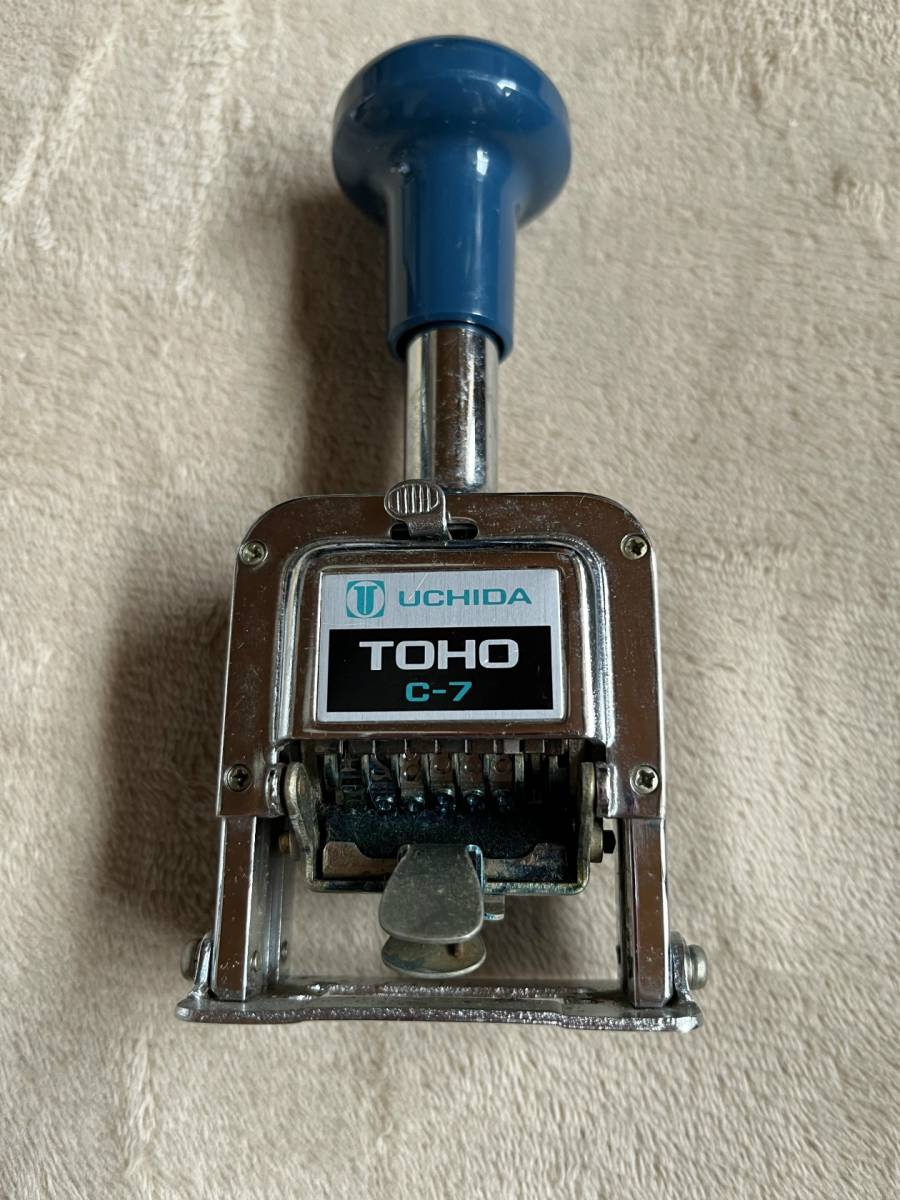 【やや傷や汚れあり】UCHIDA TOHO ナンバリング C-7 小文字6桁 100～0003 数字スタンプの落札情報詳細 - ヤフオク落札価格検索 オークフリー