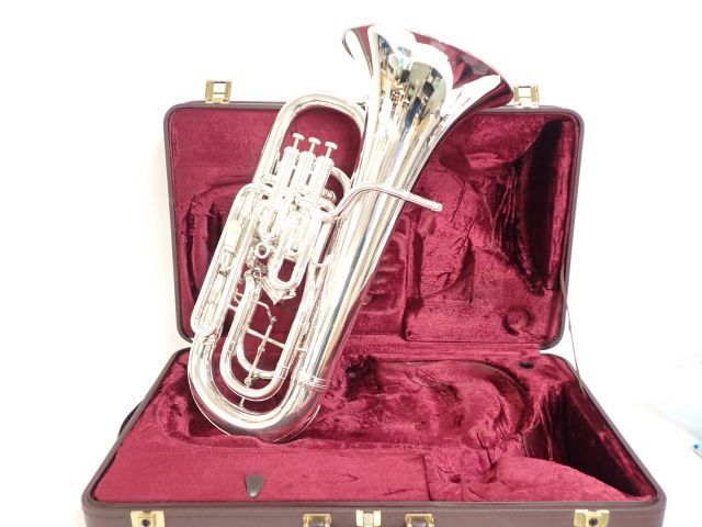 BESSON E♭チューバ BE-983-2 シルバー フロントアクション（ベル改造）中古 の落札情報詳細| ヤフオク落札価格情報 オークフリー