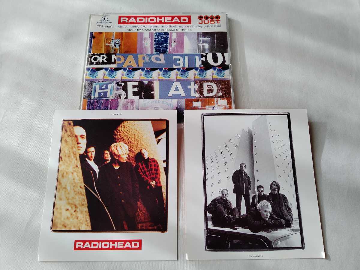 【やや傷や汚れあり】【ポストカード2枚付】Radiohead / JUST CD2 single PARLOPHONE UK 72438 ...