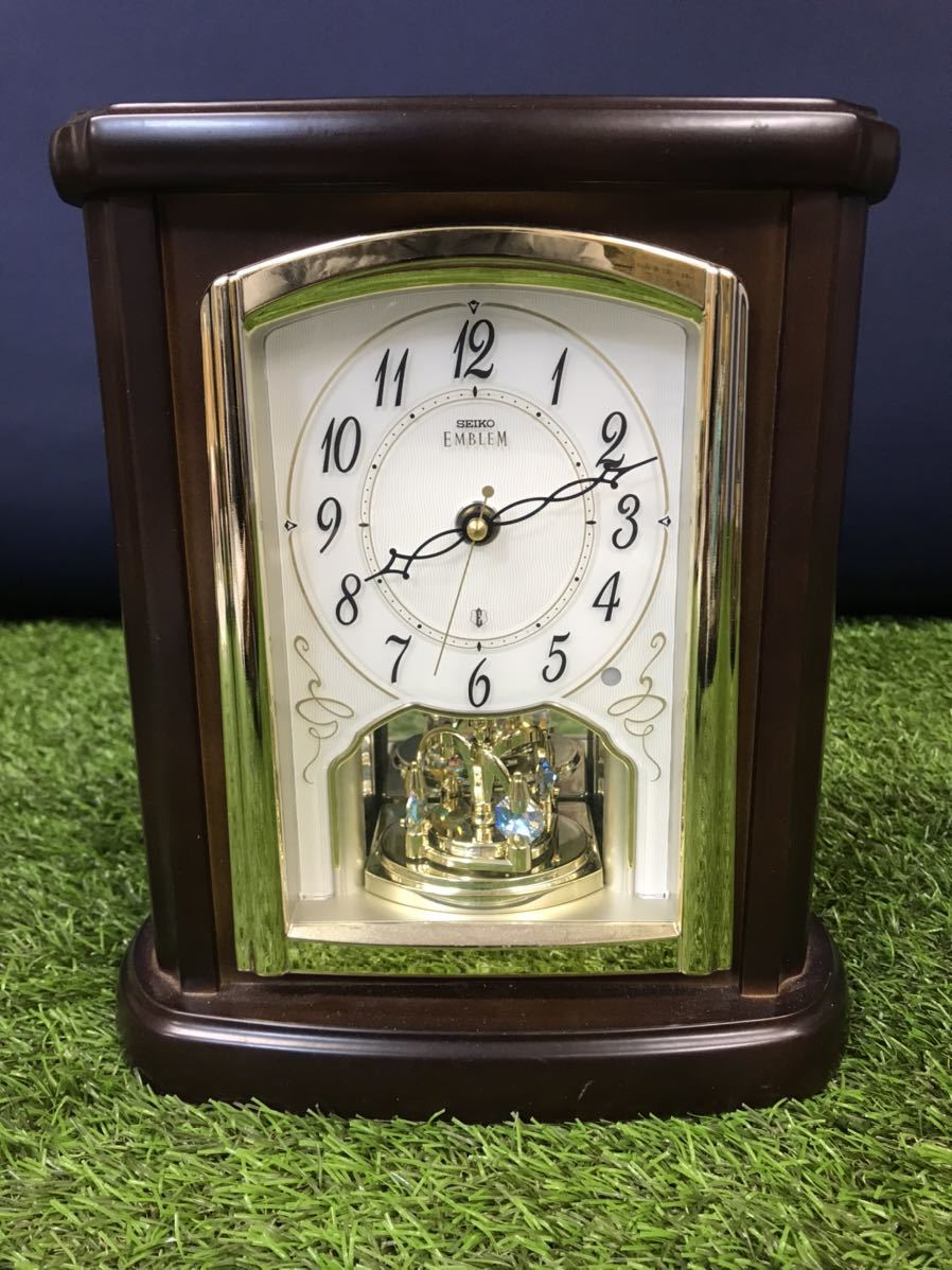 【やや傷や汚れあり】SEIKO セイコー 置時計 EMBLEM 電波時計 からくり時計 リズム時計の落札情報詳細 - ヤフオク落札価格検索 ...