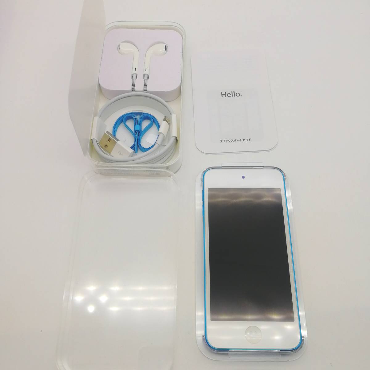 【やや傷や汚れあり】【A218】展示品・未検品★iPod touch アイポッド タッチ 32GB ブルー 第5世代 MD717J/A ...